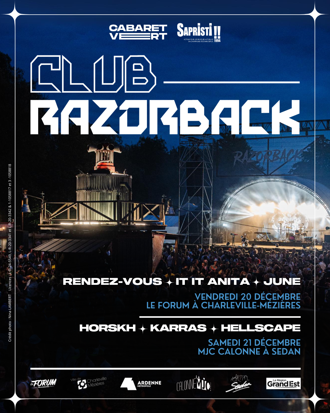 Club Razorback — Festival Cabaret Vert : du 14 au 17 août 2025